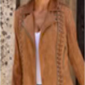 Boston Proper | Jackets & Coats | Boston Proper Faux Suede Moto Jacket ...